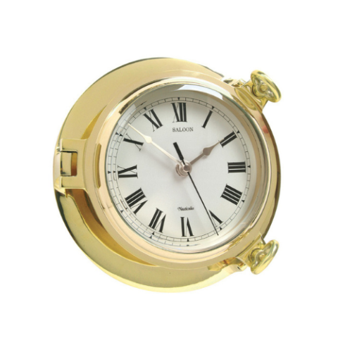 SALOON BRASS CLOCK - UNION CHANDLERY